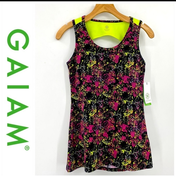 GAIAM | Tops | Gaiam Multi Colored Workout Toga Tank Top | Poshmark